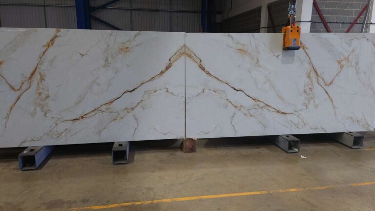 Cimstone's Calacatta Mystic Quartz Surfaces