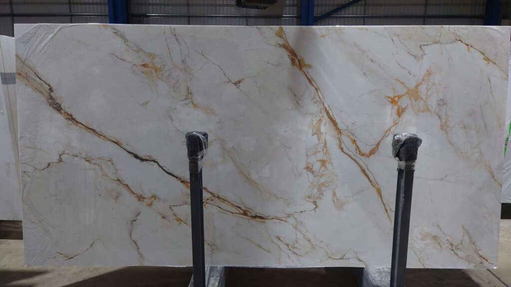 Cimstone's Calacatta Mystic Quartz Surfaces