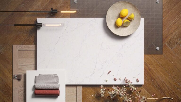Dreamy Carrara Fusion - Quartz Worktop by Caesarstone